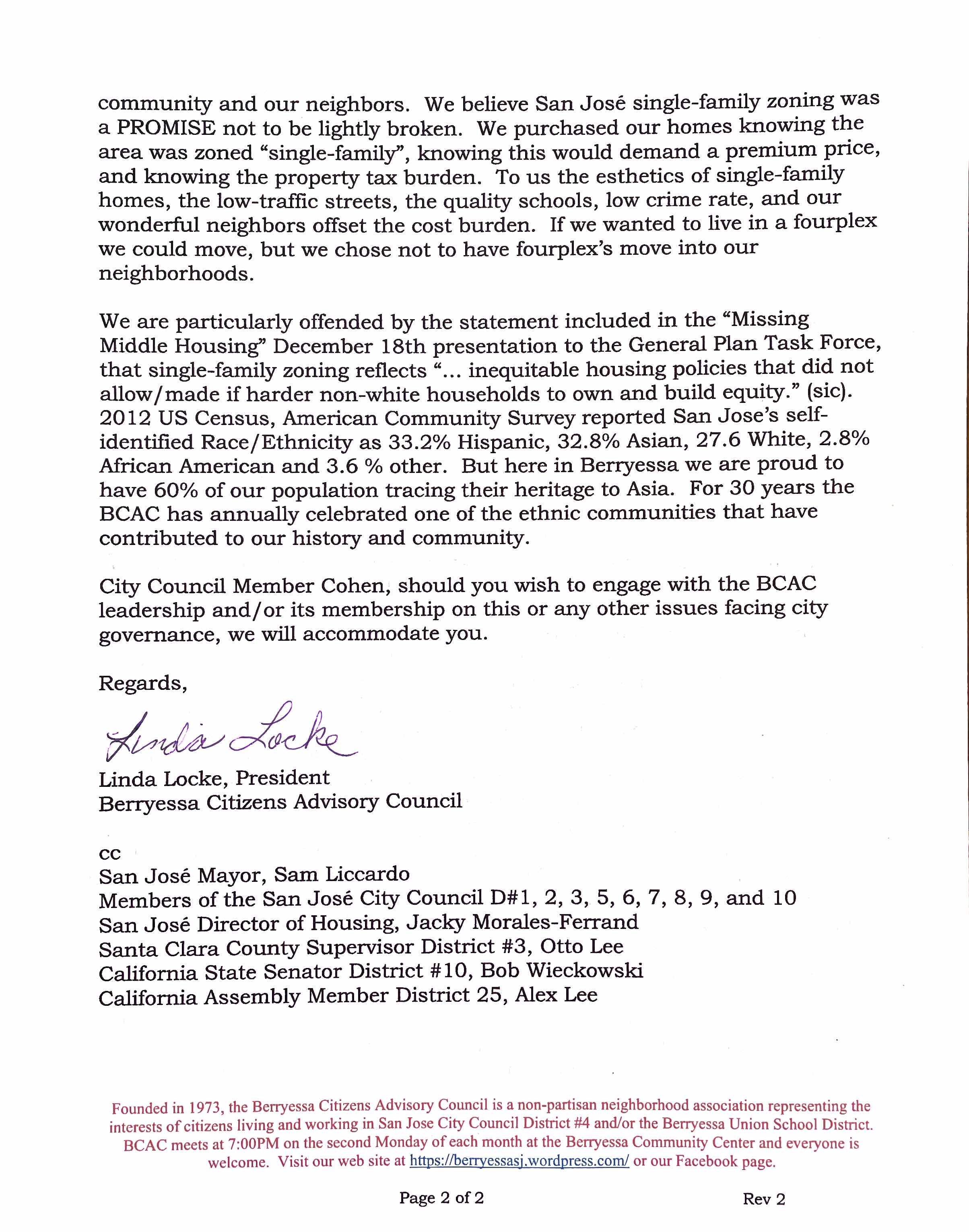 BCAC Board releases letter OPPOSING the “Proposed Opportunity” Housing ...